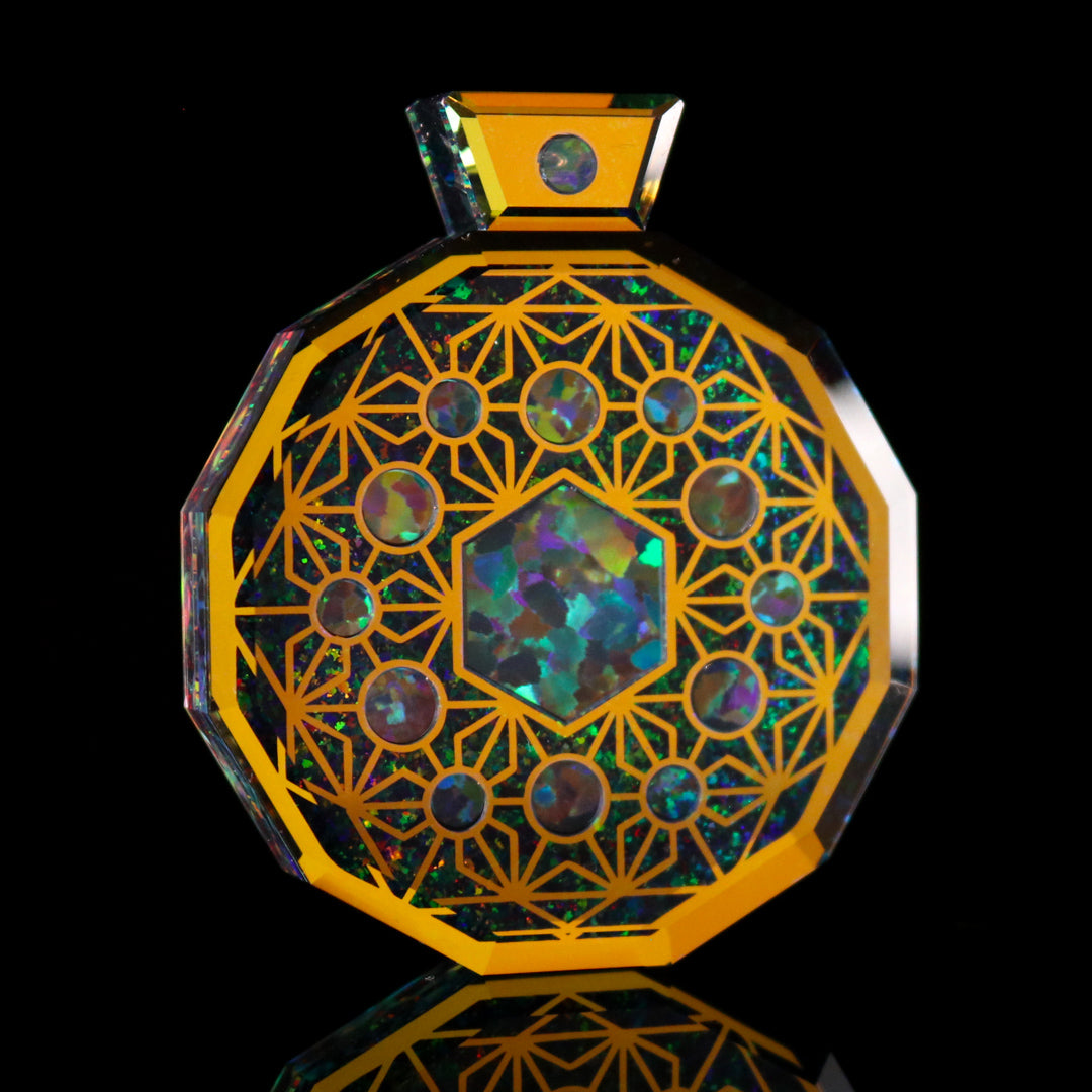 Socketed Hexagon Opal Pendant – KravinGlass